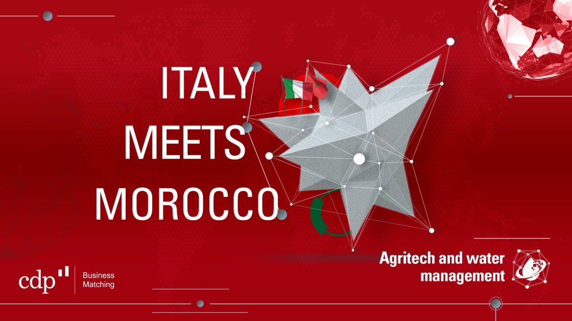 Italy meets Morocco | Agritech and water management - CDP Business Matching